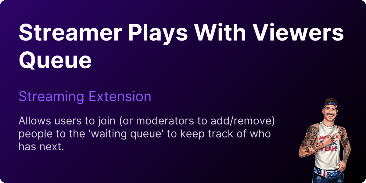 Streamer Plays With Viewers Queue | Mustached_Maniac Website of Mediocrity